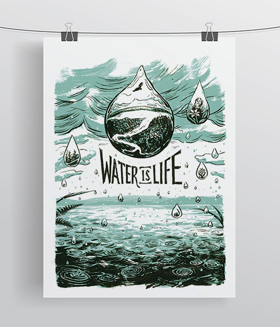 Water Is Life Poster – ally stack